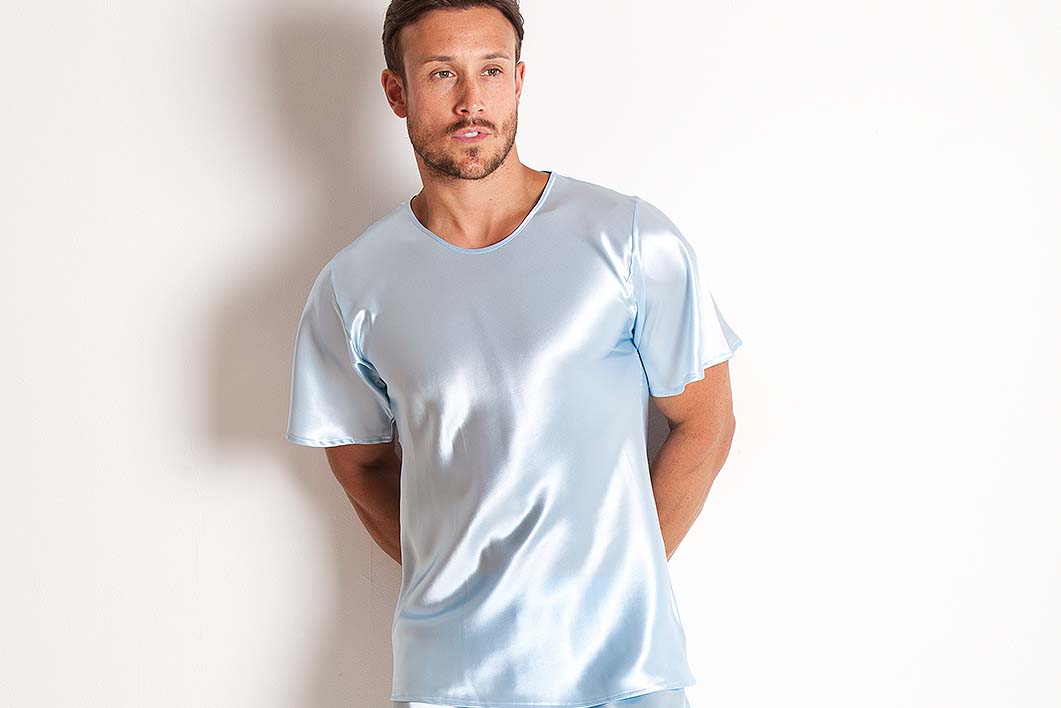 Mens Pure Silk Satin T Shirts Made In Britain – Sulis Silks
